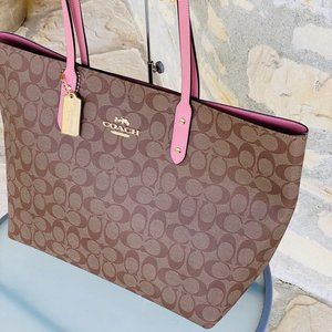 Coach | Bags | Nwt Coach Signature Large Town Tote Handbag | Poshmark